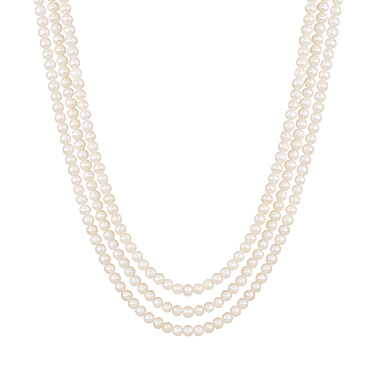 Classic Three String Pearl Necklace – KESYA JAIPUR